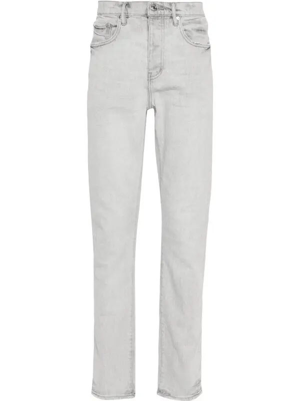 PURPLE BRAND Mid-rise Straight-leg Jeans - Grey