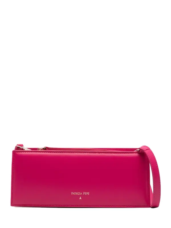 Patrizia Pepe Fly Bamby Leather Shoulder Bag - Pink