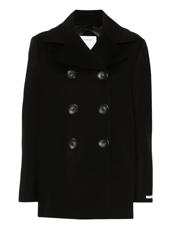 Sportmax Livorno Wool Pea Coat - Black