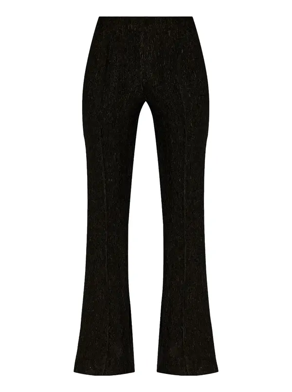 GANNI High-rise Flared Trousers - Black