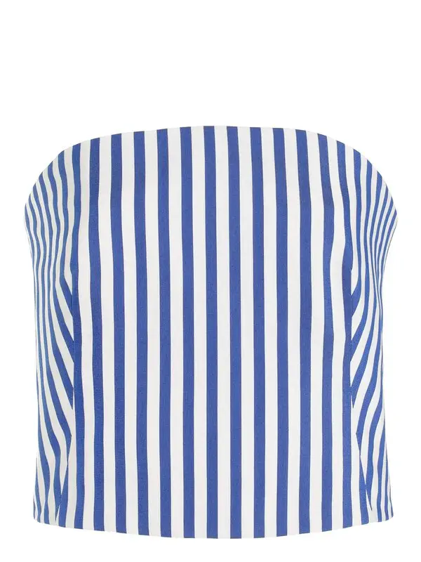 Rosie Assoulin Venus D Strapless Top - Stripe