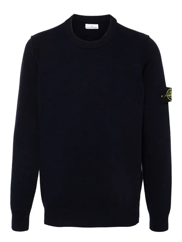 Stone Island Compass Badge Jumper - Blue