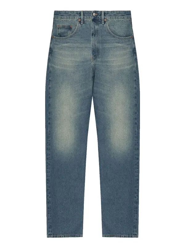 MAISON MARGIELA High-rise Straight-leg Jeans - Blue