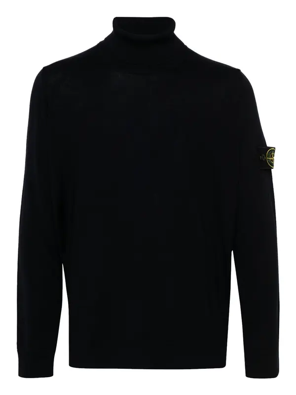 Stone Island Roll-neck Jumper - Blue