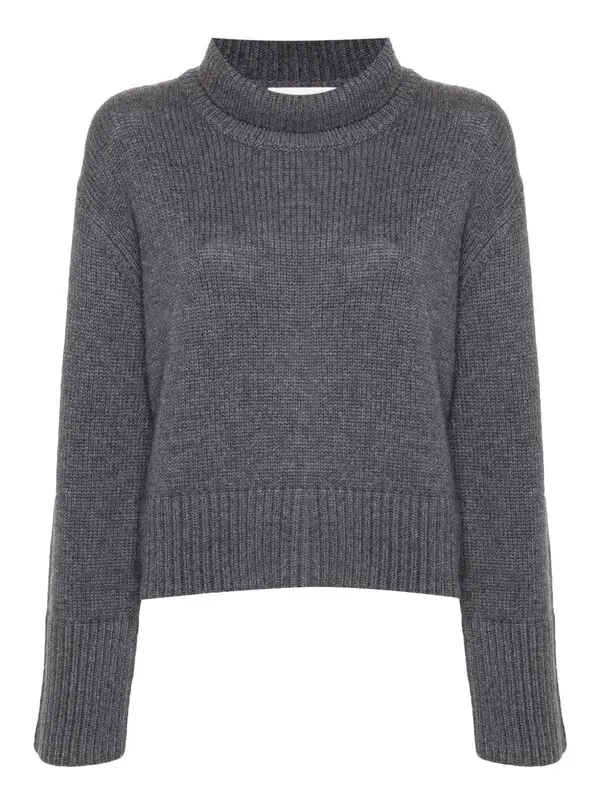 LISA YANG Fleur Cashmere Jumper - Grey