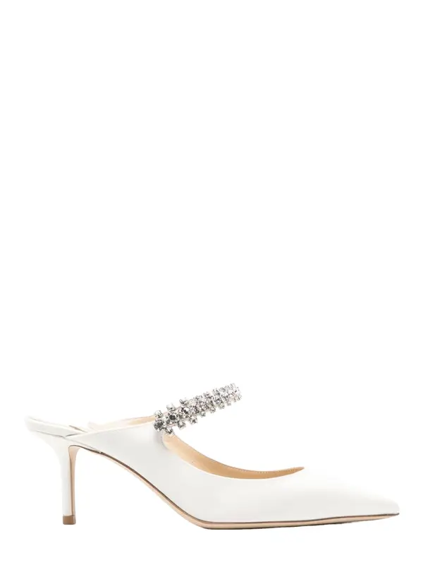 JIMMY CHOO Bing 65mm Mules - White