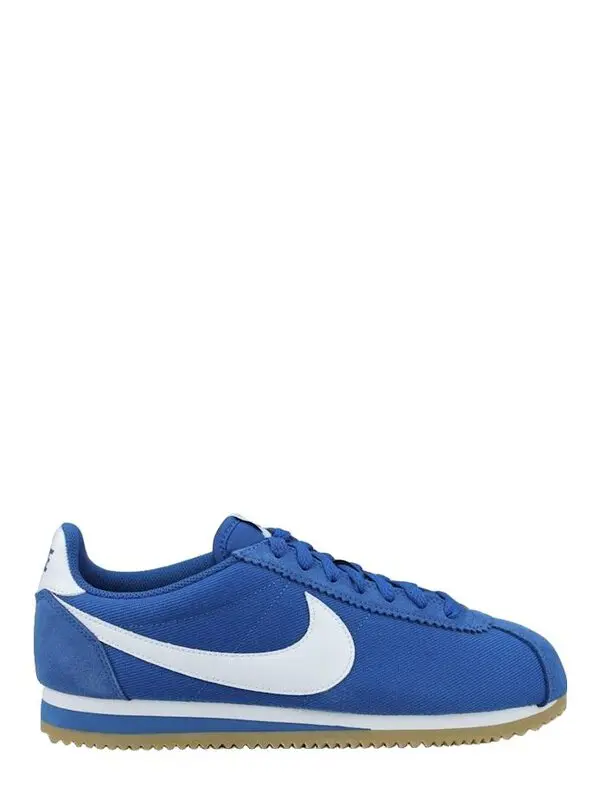 Nike Classic Cortez Nylon Sneakers - Gym Blue/white/gum Light Brown