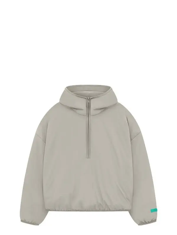 Fear Of God Essentials Nylon Filled Halfzip Hoodie - Seal