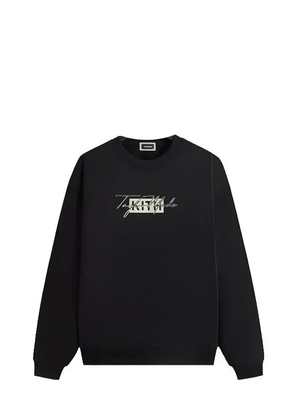 Kith Taylormade Script Nelson Crewneck Sweatshirt - Black