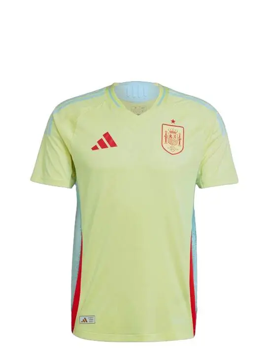 Adidas Spain 2024 Away Authentic Jersey - Pulse Yellow/halo Mint