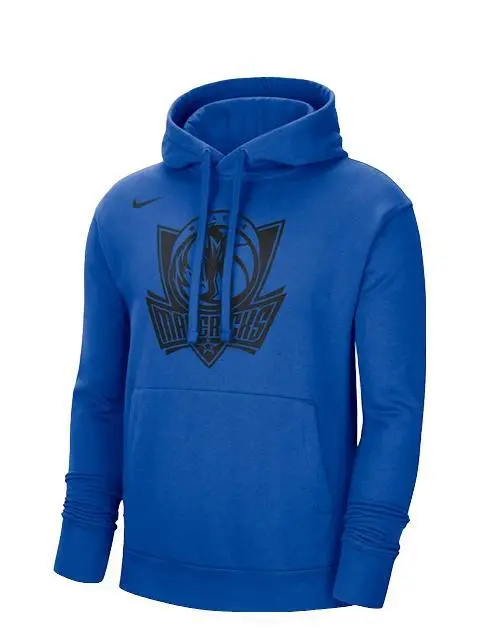 Nike Nba Dallas Mavericks Essential Fleece Pullover Hoodie - Blue