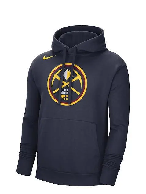 Nike Nba Denver Nuggets Fleece Pullover Hoodie - College Navy Blue