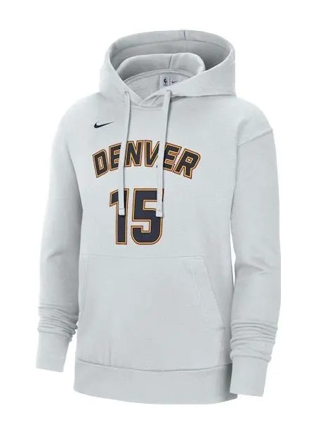 Nike Nba Denver Nuggets Nikola Jokic City Edition Fleece Pullover Hoodie - Platinum
