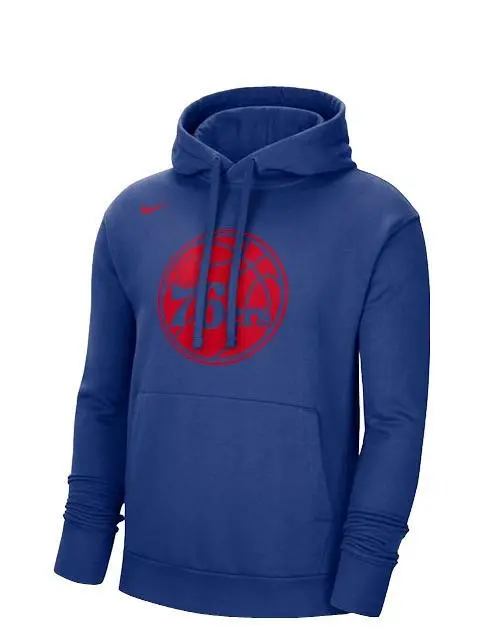 Nike Nba Philadelphia 76ers Essential Fleece Pullover Hoodie - Blue