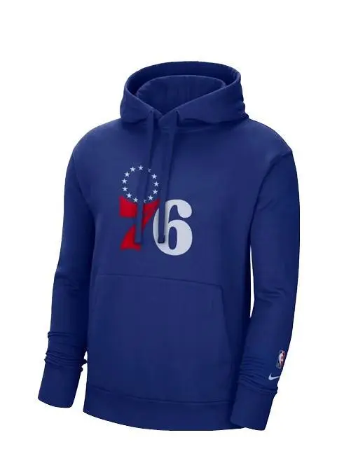 Nike Nba Philadelphia 76ers Essential Pullover Hoodie - Blue