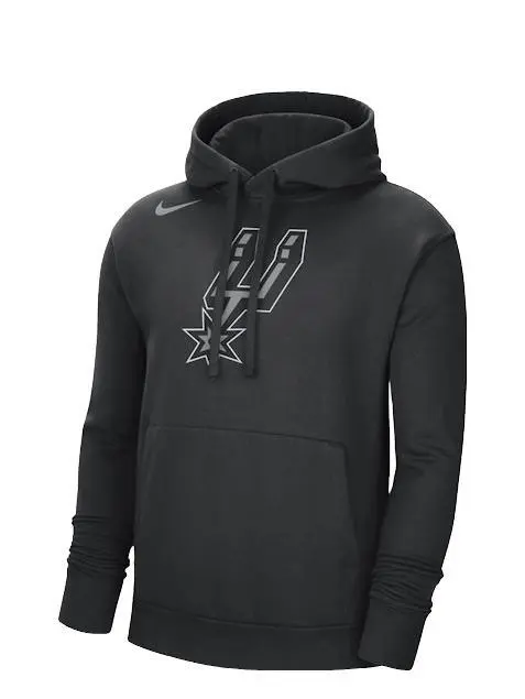 Nike Nba San Antonio Spurs Fleece Pullover Hoodie - Black