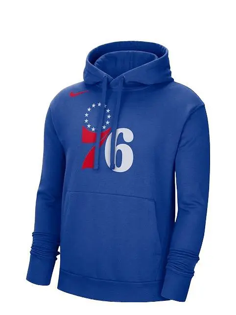 Nike Nba Philadelphia 76ers Fleece Pullover Hoodie - Blue