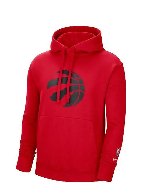 Nike Nba Toronto Raptors Essential Fleece Pullover Hoodie - Red/black