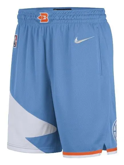 Nike Nba Swingman Los Angeles Clippers City Edition Shorts - Light Blue