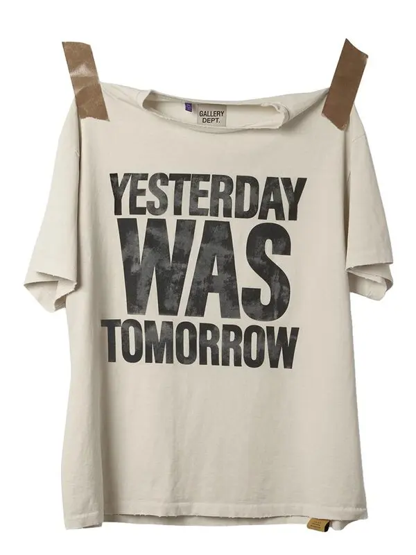 GALLERY DEPT. Yesterday Was Tomorrow Tee Shirt - Archival White