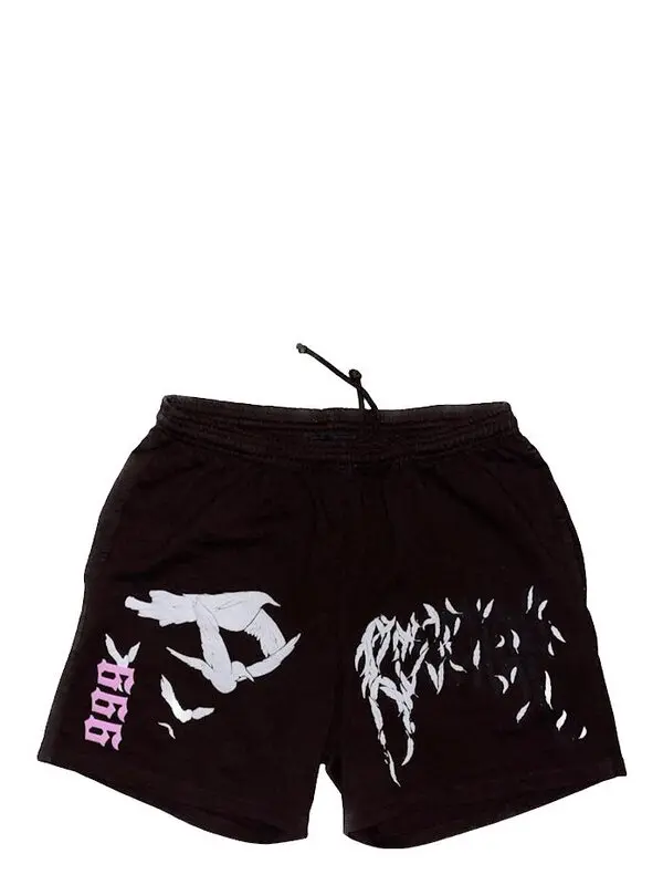 REVENGE X Juice Wrld 999 Dove Shorts - Brown