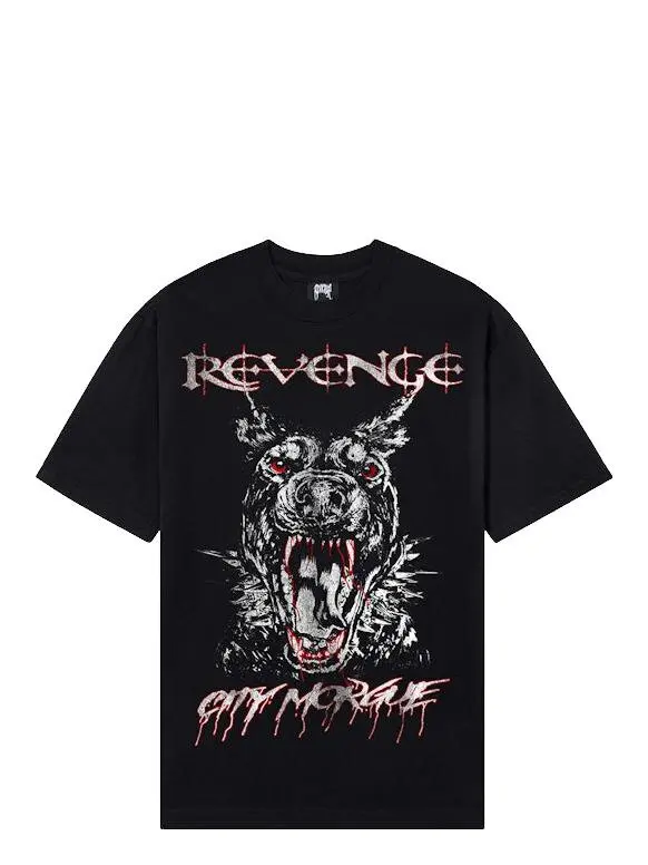 REVENGE X City Morgue Hound Tee Shirt - Black