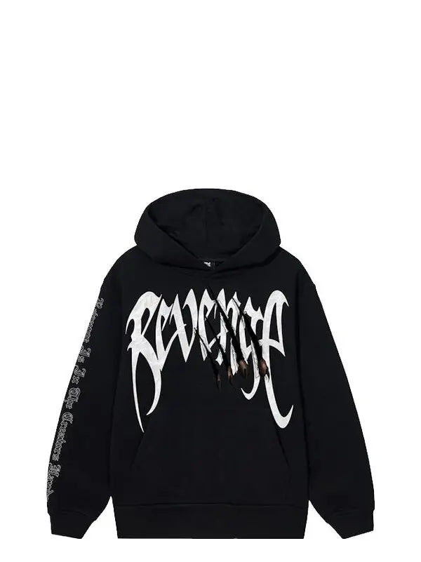 REVENGE X City Morgue Arch Logo Claw Hoodie - Black