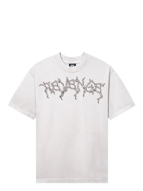 REVENGE X City Morgue Lightning Logo Cerberus Tee Shirt - Cement