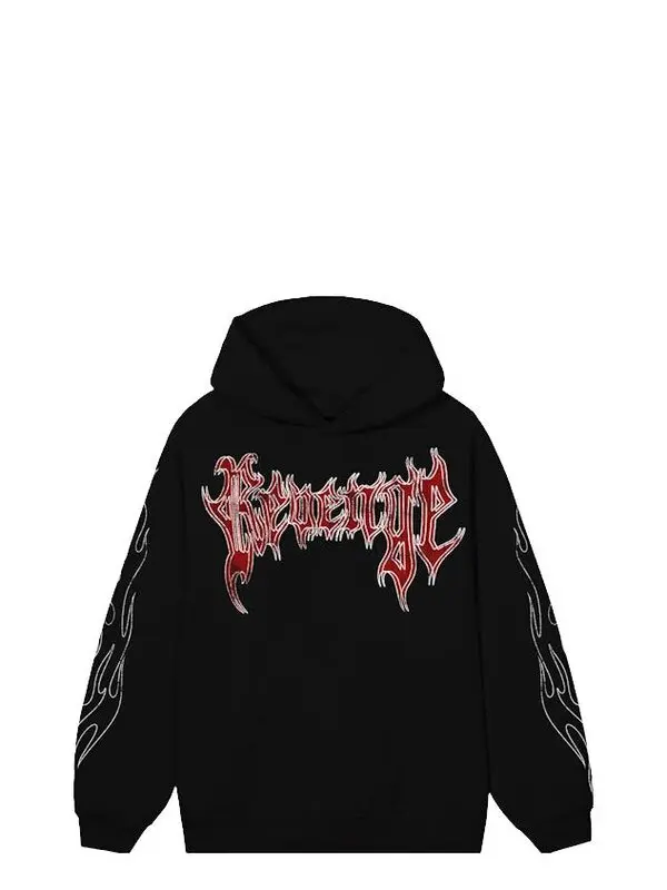 REVENGE X City Morgue Grim Reaper Logo Hoodie - Black