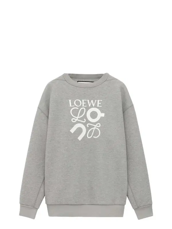 Loewe X On Technical Jersey Sweatshirt - Grey Melange