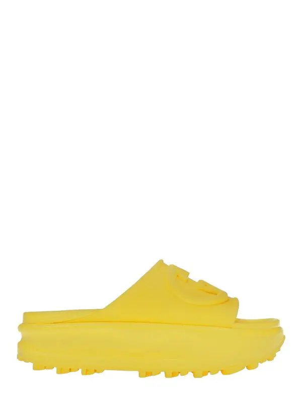 Gucci Interlocking G Slide - Yellow