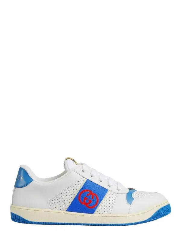 Gucci Screener Sneakers - White/blue/red