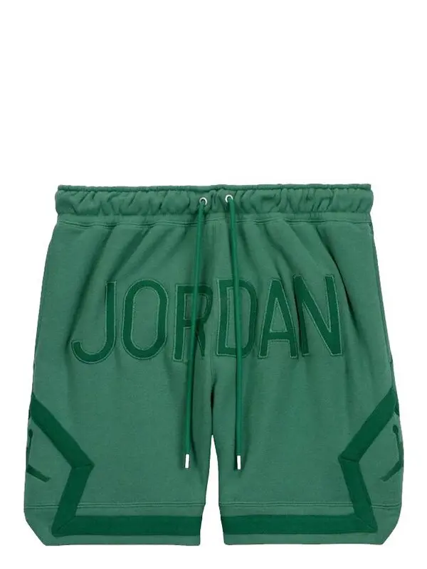 JORDAN X Nina Chanel Abney Fleece Shorts - Green Stone
