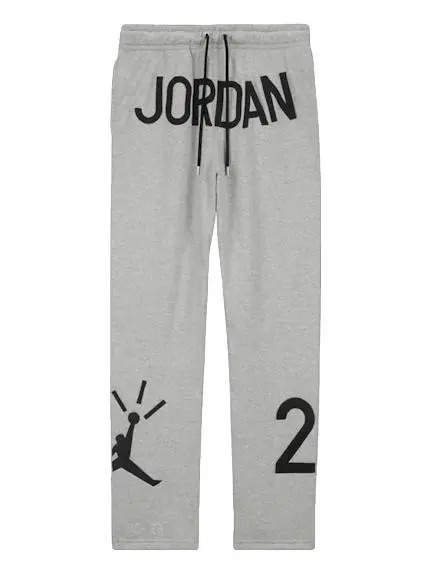 JORDAN X Nina Chanel Abney Fleece Pants - Grey Heather