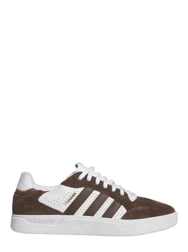 Adidas Tyshawn Low Sneakers - Brown/cloud White/gold Metallic