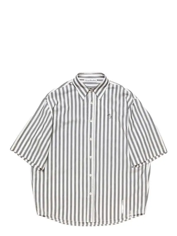 Acne Studios Stripe Buttonup Shirt - Black/white