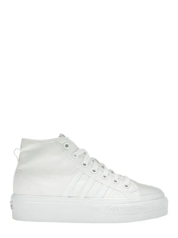 Adidas Nizza Platform Mid-top Sneakers - Cloud White