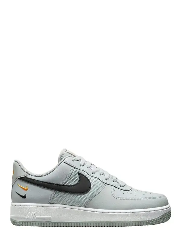 Nike Force 1 Low '07 Double Mini Swoosh Sneakers - Wolf Grey/university Gold/white