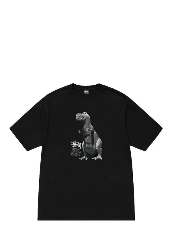 StÜssy Big & Meaty Pigment Dyed Tee Shirt - Black