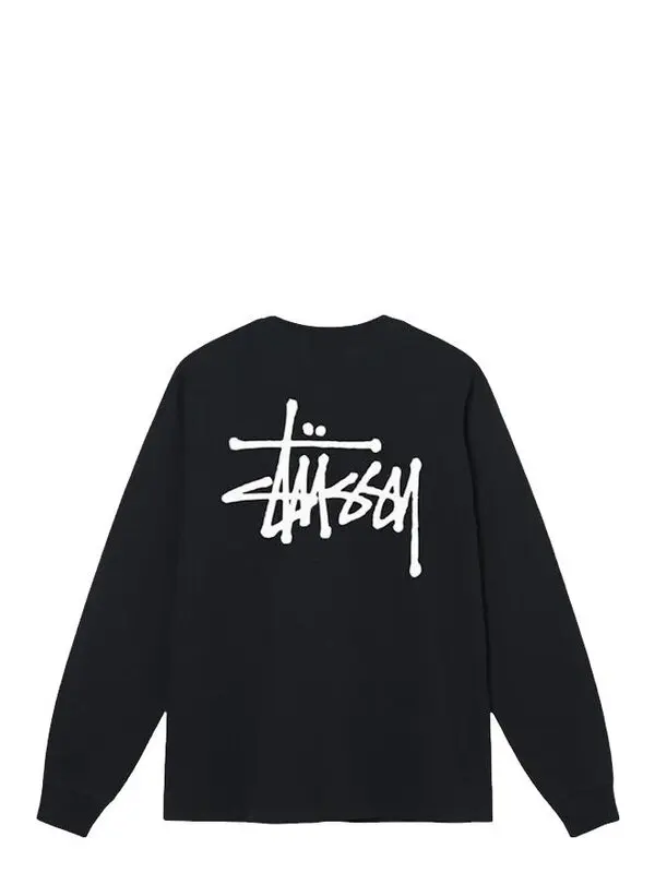 StÜssy Basic Long Sleeve Tee Shirt - Black