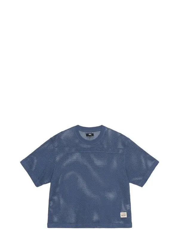StÜssy Mesh Jersey Crew - Navy Blue