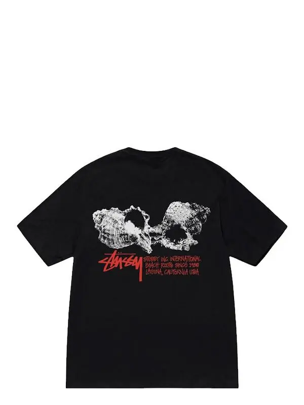 StÜssy Shells Tee Shirt - Black