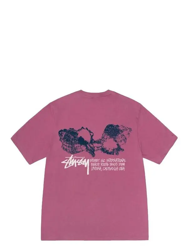 StÜssy Shells Tee Shirt - Berry