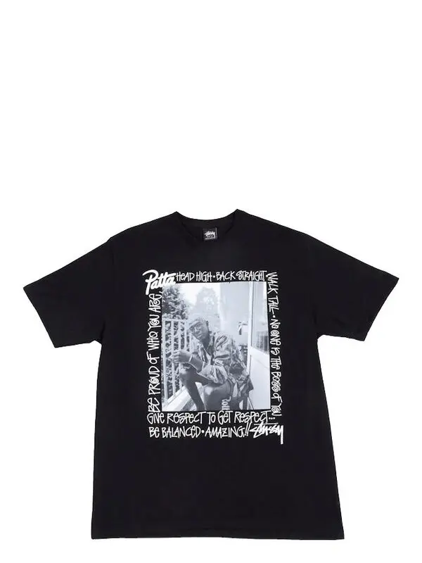 StÜssy X Patta Respect Tee Shirt - Black