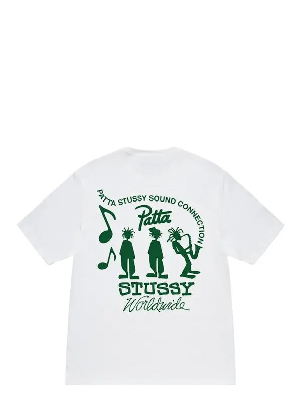 StÜssy X Patta Sound Connection Tee Shirt - White