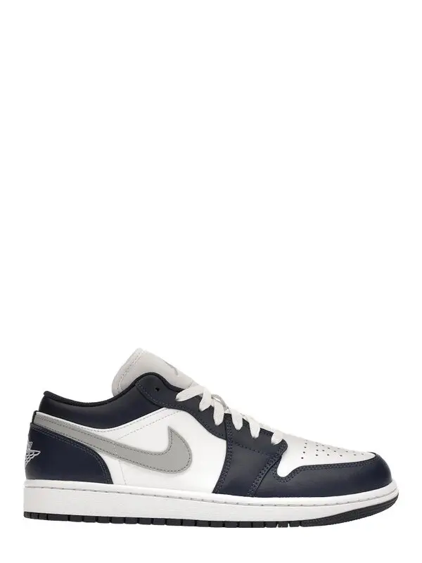 JORDAN 1 Low Sneakers - White/wolf Grey/midnight Navy Blue
