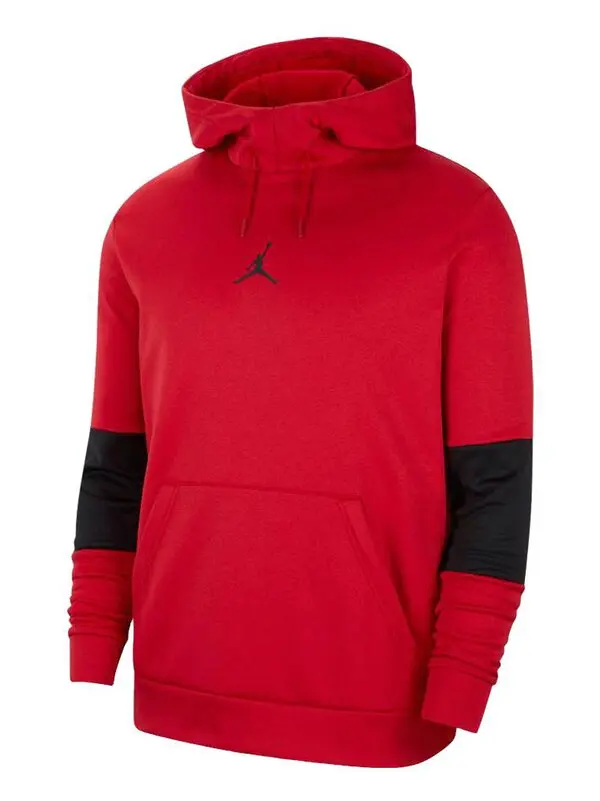 JORDAN Air Therma Fleece Hoodie - Red/black
