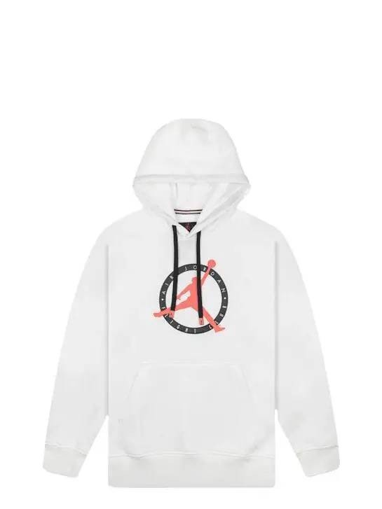 JORDAN Flight Mvp Graphic Fleece Pullover Hoodie - White