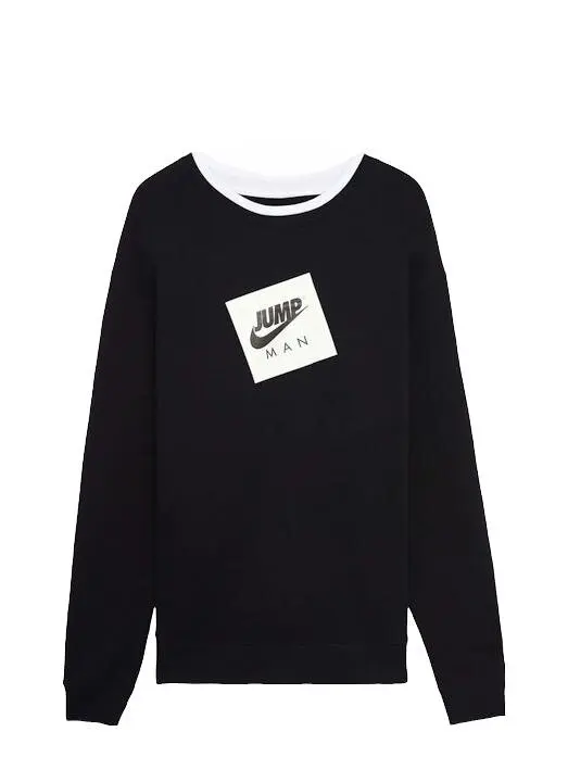 JORDAN Jumpman Classics Fleece Crewneck Sweatshirt - Black