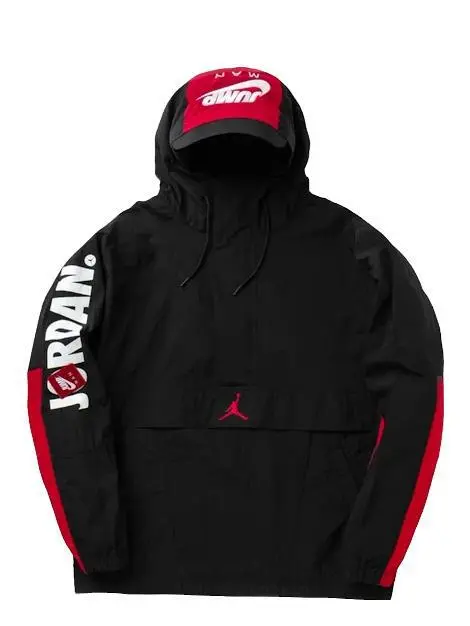 JORDAN Jumpman Classics Jacket - Black/gym Red/white